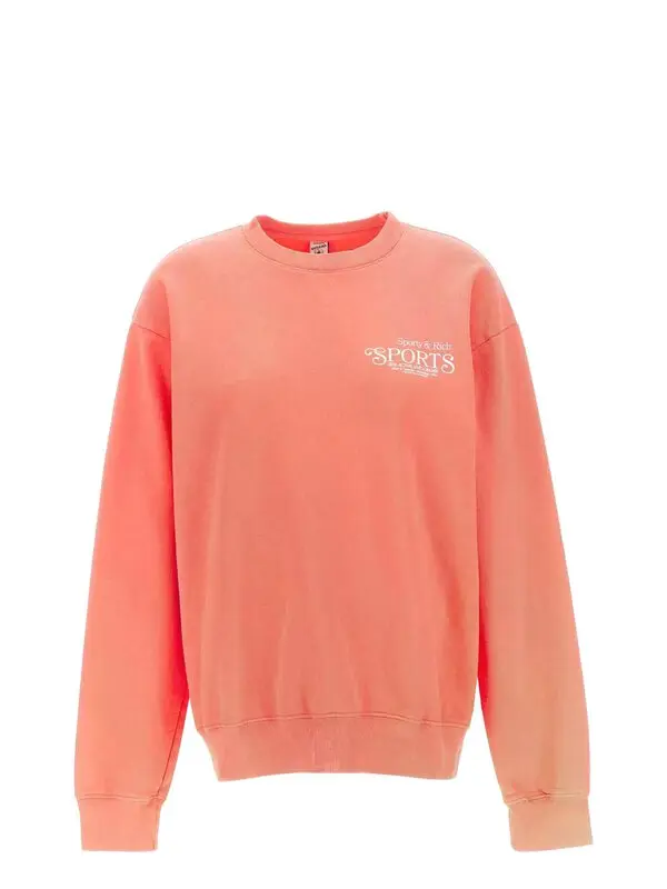 SPORTY & RICH Sports Crewneck Sweatshirt - Pink