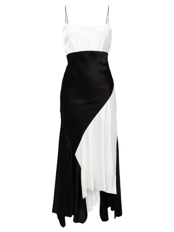 Alice + Olivia Rosa Handkerchief Midi Dress - Black
