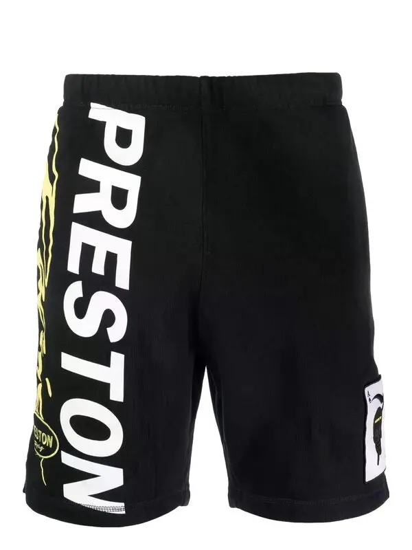 Heron Preston Logo-print Jersey Track Shorts - Black