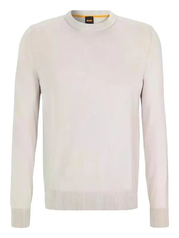 BOSS Ava Virgin Wool Blend Fine Knit Crew Neck Sweater - 271
