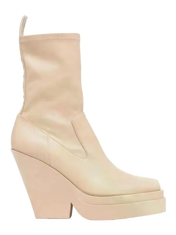 GIABORGHINI Texan 120mm Tapered-heel Ankle Boots - Neutrals