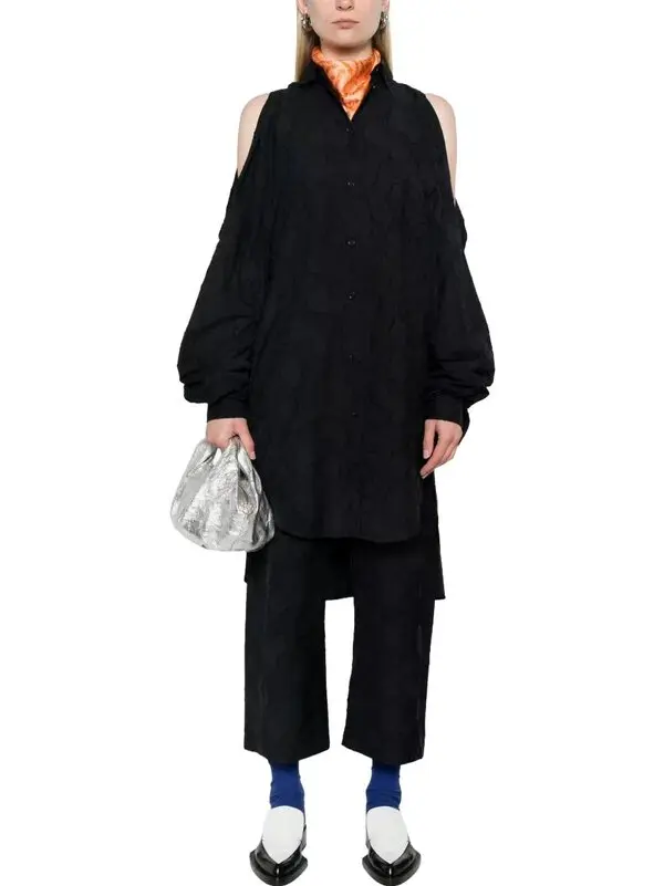 Henrik Vibskov Bumble Jacquard Shirtdress - Black