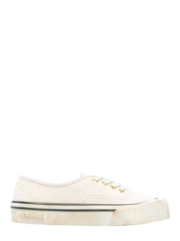 Bally Faded Suede Low-top Sneakers - Neutrals