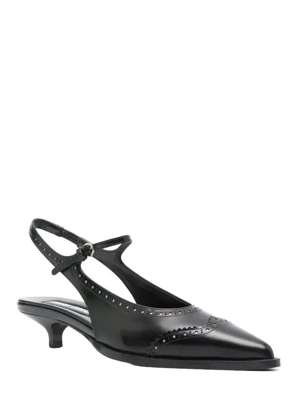 Miu Miu 35mm Slingback Pumps - Black