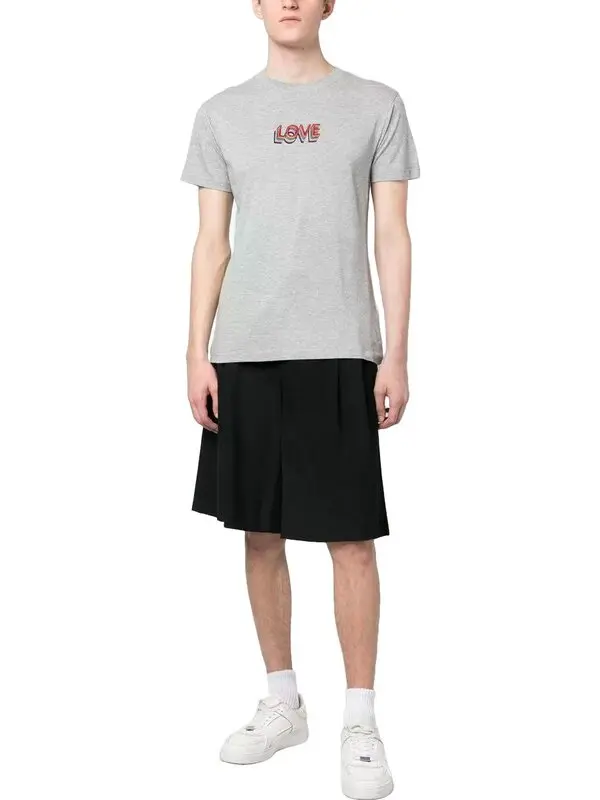 Viktor & Rolf Love-print Cotton-blend T-shirt - Grey