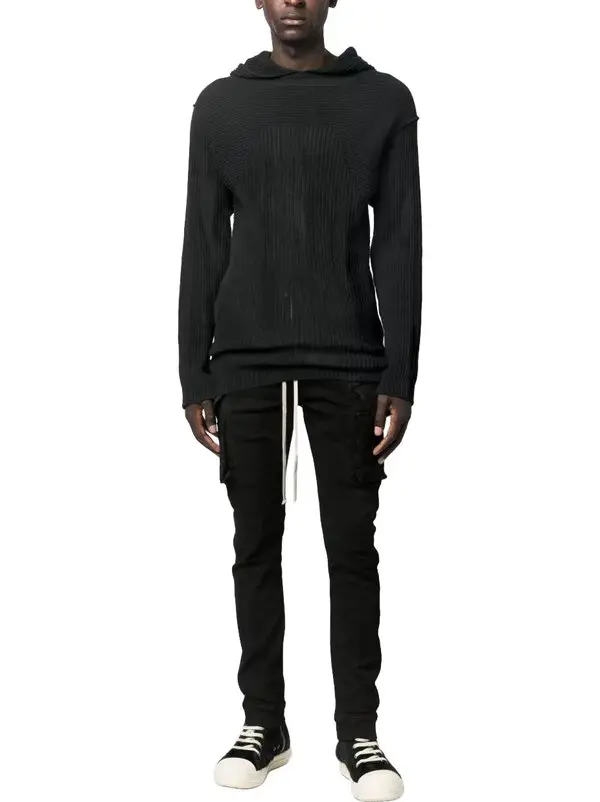 Rick Owens Mastodon Drawstring Slim-fit Trousers - Black