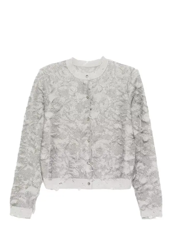 JNBY Rounded-collar Cardigan - Grey