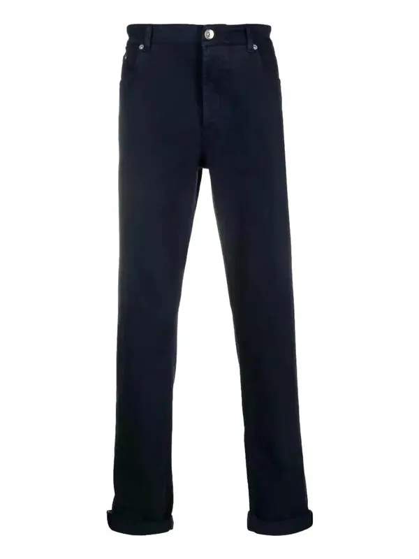 Brunello Cucinelli Five-pocket Straight Leg Jeans - Blue