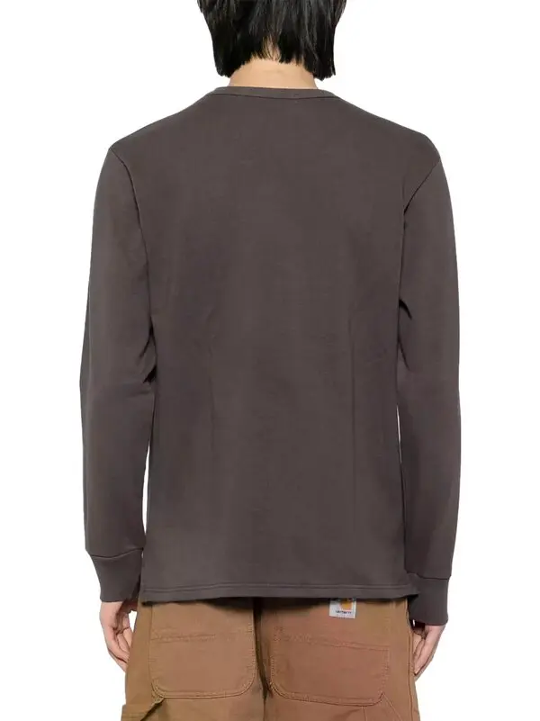 A BATHING APE Ape Head Brushed-cotton Sweatshirt - Grey