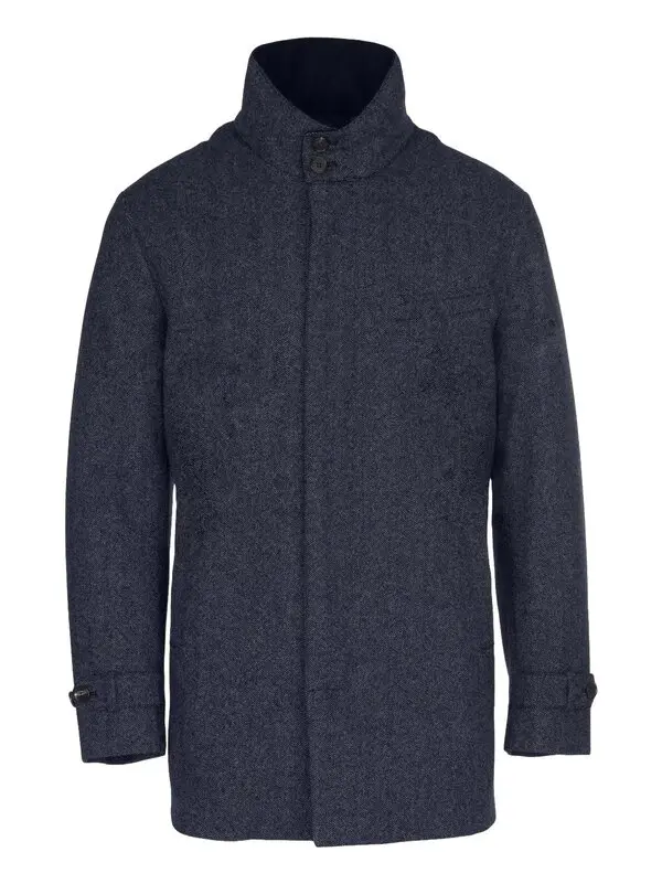 NORWEGIAN WOOL Virgin Wool-cashmere Blend Coat - Blue