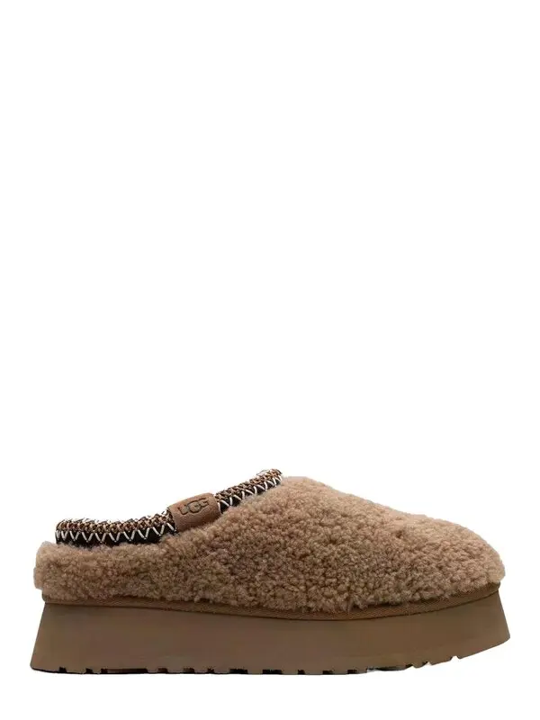 UGG Tazz Maxi Curly Chestnut Slippers - Brown