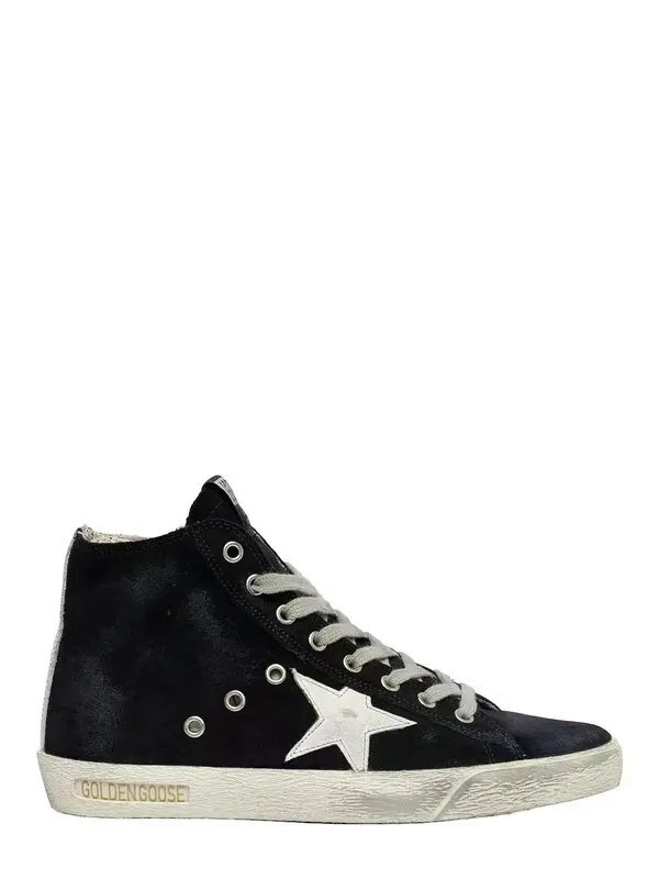 GOLDEN GOOSE Francy Suede High-top Sneakers - Blue