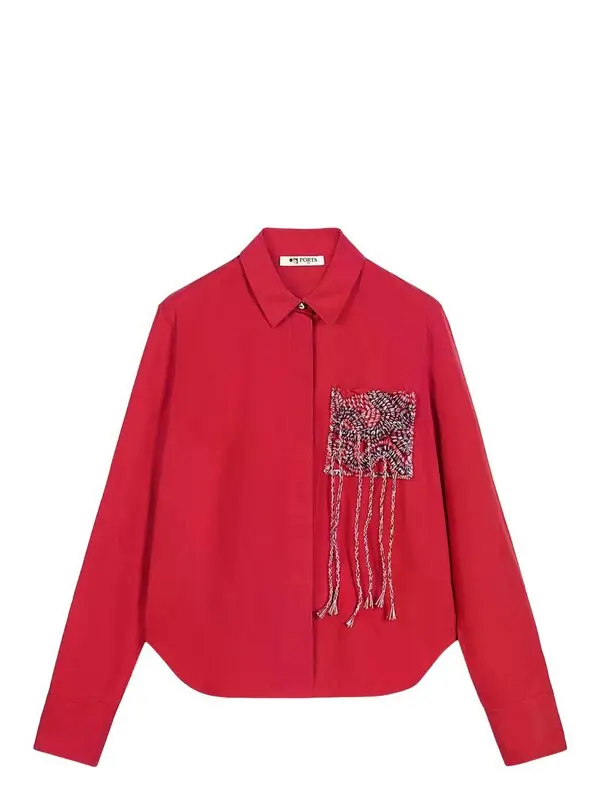 Ports 1961 Embellished Shirt - Red