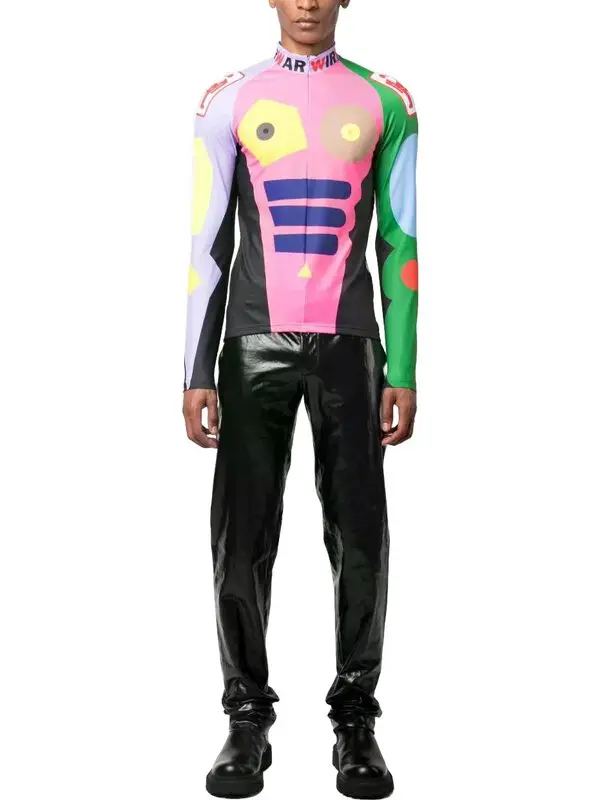 WALTER VAN BEIRENDONCK Straight-leg Trousers - Black