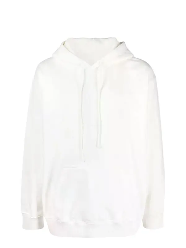 MAISON MARGIELA Graphic Print Cotton Hoodie - White