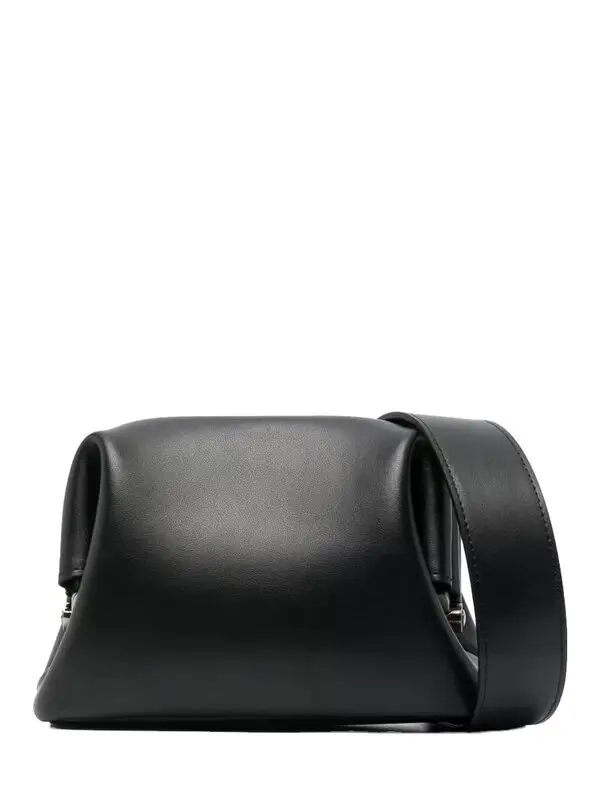 OSOI Pecan Brot Leather Shoulder Bag - Black