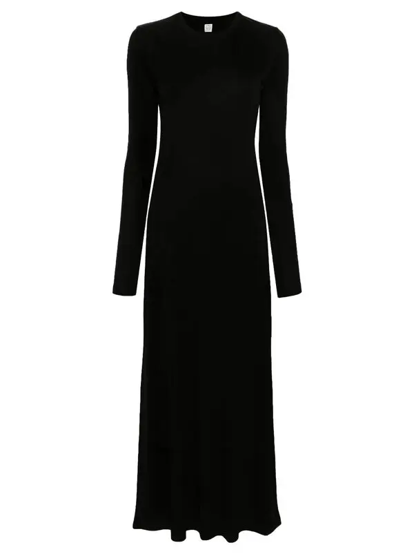 TOTEME Jersey Lyocell Maxi Dress - Black