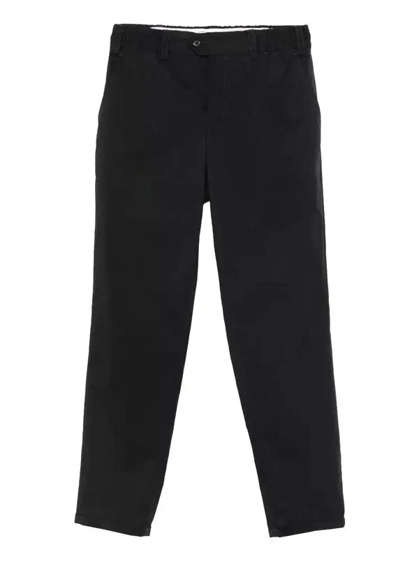 PT TORINO Elasticated-waistband Trousers - Black