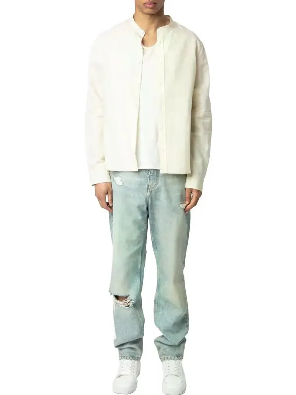 Zadig&Voltaire Linen-organic Cotton Shirt - Neutrals