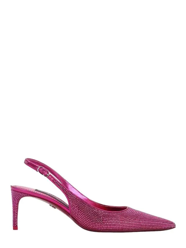 Dolce & Gabbana Rhinestone-embellished Slingback Pumps - Pink