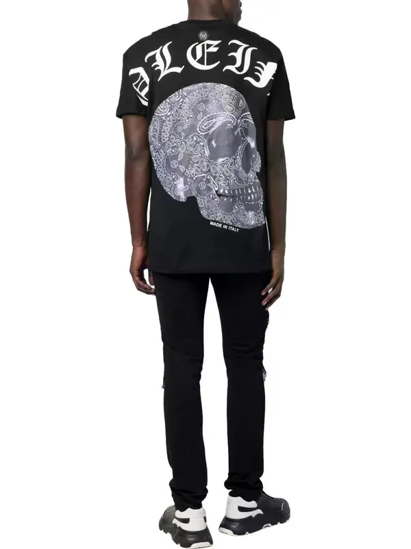 Philipp Plein Skull-print Cotton T-shirt - Black