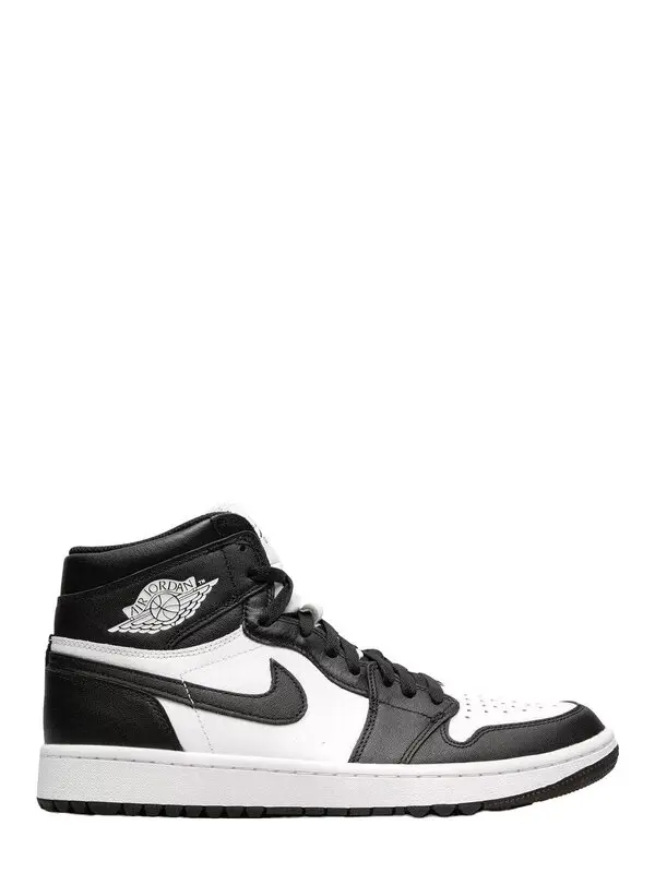 JORDAN Air 1 High Golf / White Panda Sneakers - Black