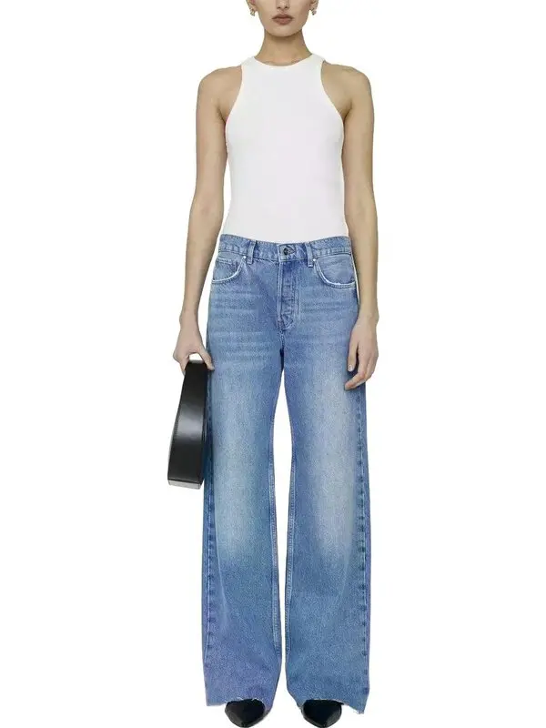 ANINE BING Hugh Wide-leg Jeans - Blue