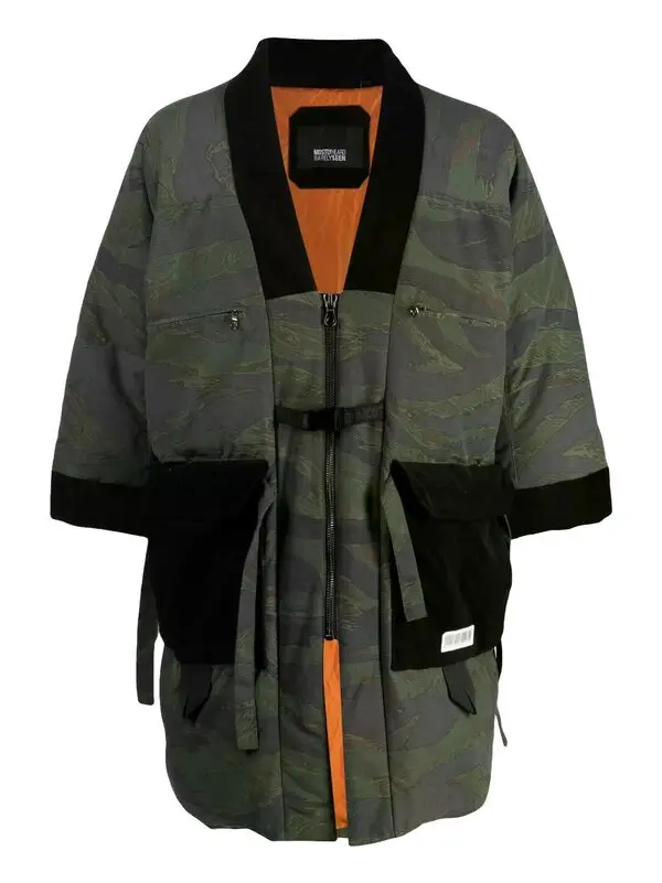 MOSTLY HEARD RARELY SEEN Camouflage Print Cotton Padded Jacket - Green