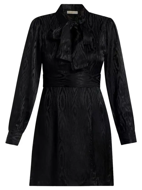 Michael Kors Bow-detail Mini Dress - Black