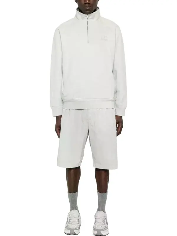 C.P. COMPANY Cotton Bermuda Shorts - Grey