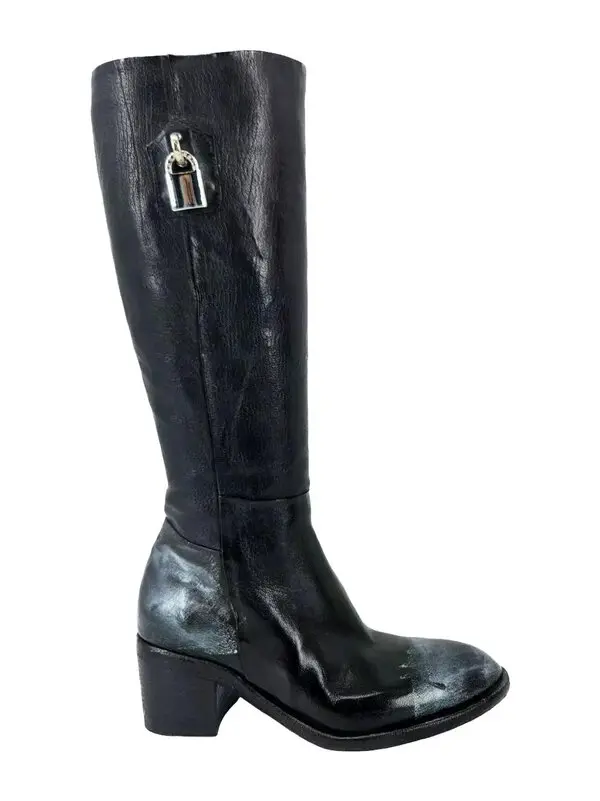 MADISON MAISON Lock Detail Boots - Black