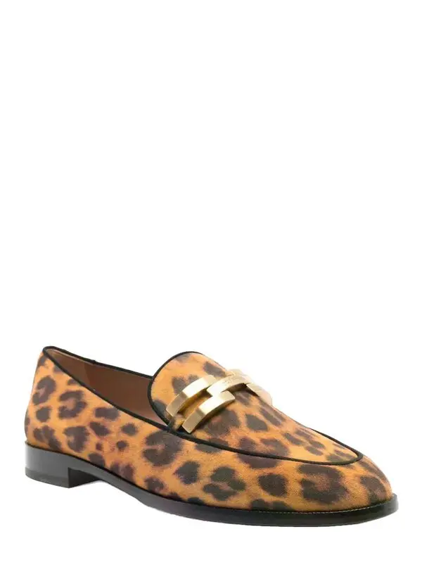 AQUAZZURA Brandi Suede Loafers - Neutrals