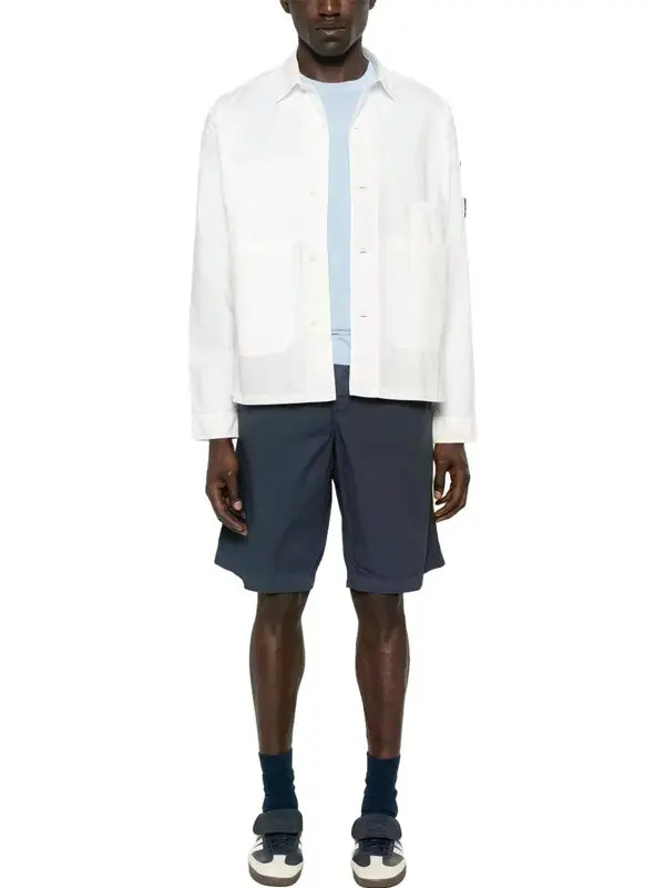 C.P. COMPANY Cotton Bermuda Shorts - Blue