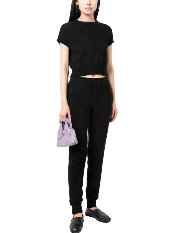 TEDDY CASHMERE Genova Sleeveless Cropped Jumper - Black