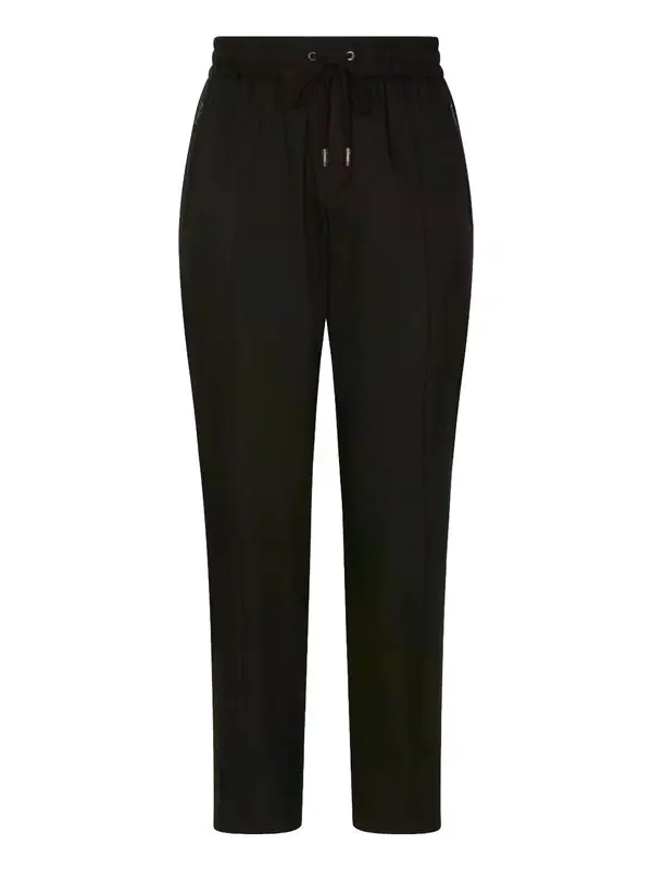 Dolce & Gabbana Logo Plaque Track Pants - Black