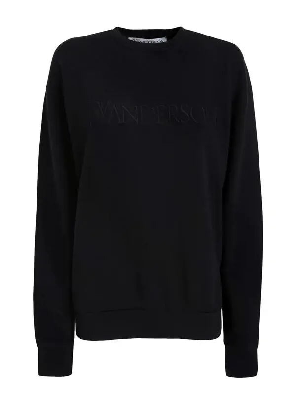 JW Anderson Embroidered-logo Sweatshirt - Black
