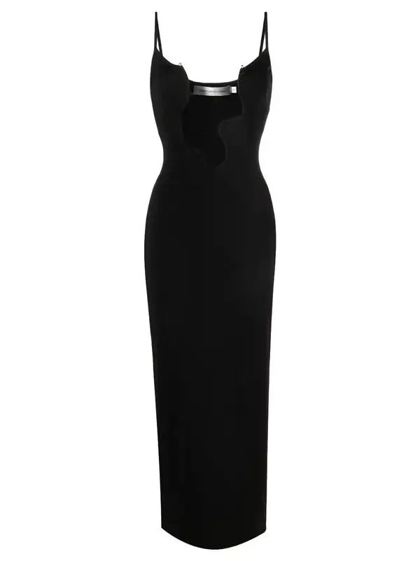 Christopher Esber Salacia Plunge Maxi Dress - Black