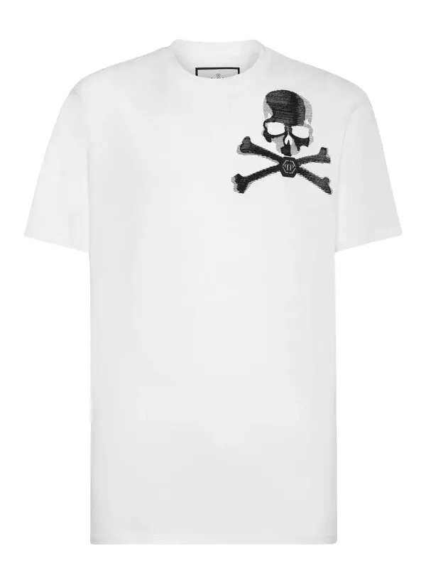 Philipp Plein Skull-print Cotton T-shirt - White