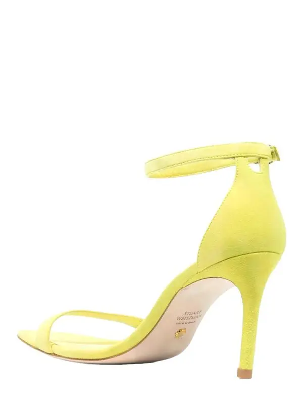 STUART WEITZMAN 80mm Open-toe Ankle Strap Sandals - Green