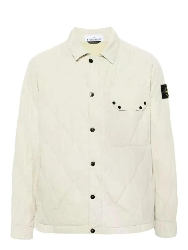 Stone Island Compass-badge Quilted Jacket - Neutrals