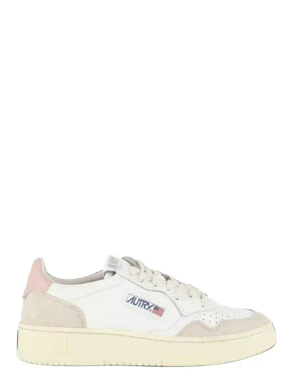 AUTRY Medalist Leather-suede Lace-up Sneakers - White