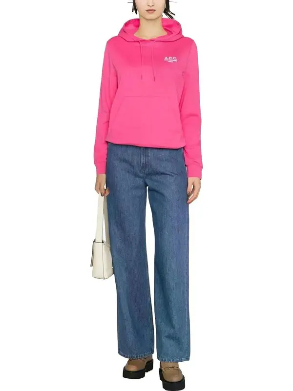 A.p.c. Manuela Drawstring Hoodie - Pink