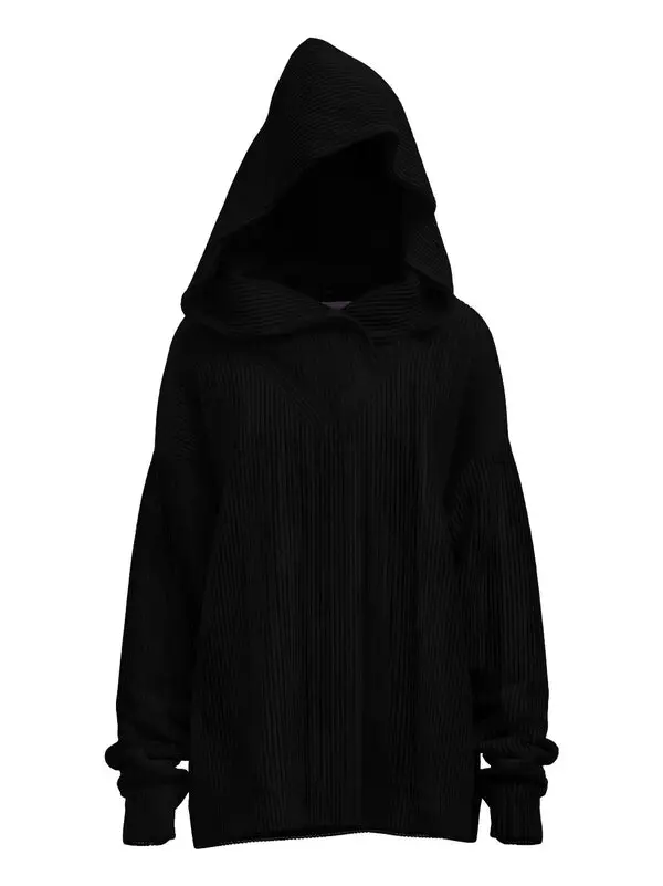 MARGHERITA MACCAPANI Knitted Hoodie - Black