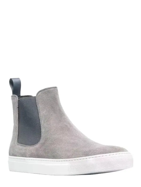 SCAROSSO Elasticated Side-panel Chelsea Boots - Grey