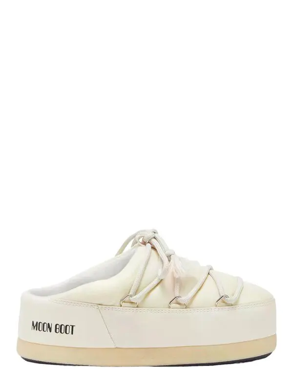Moon Boot Icon Logo-print Slides - Neutrals