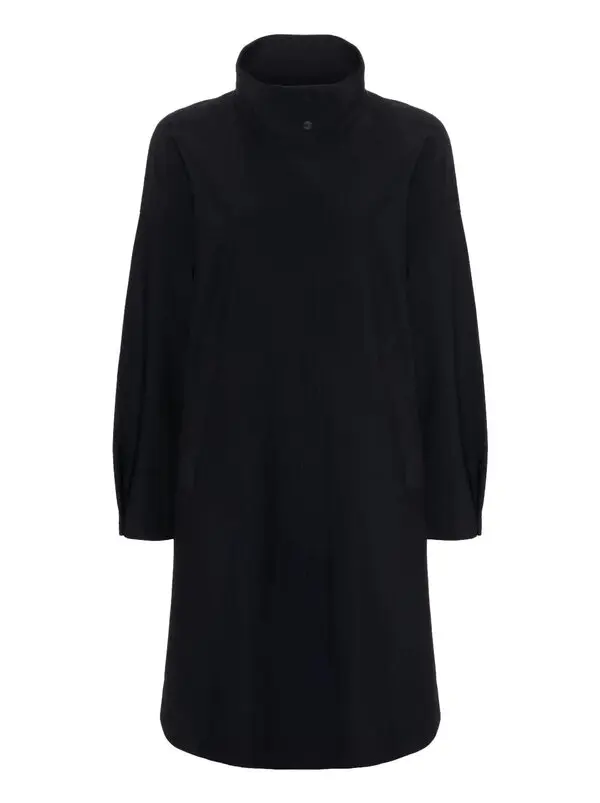 Herno Single-breasted Midi Coat - Black