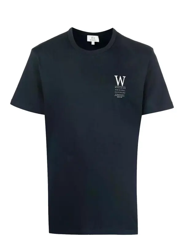 Woolrich Logo-print Cotton T-shirt - Blue