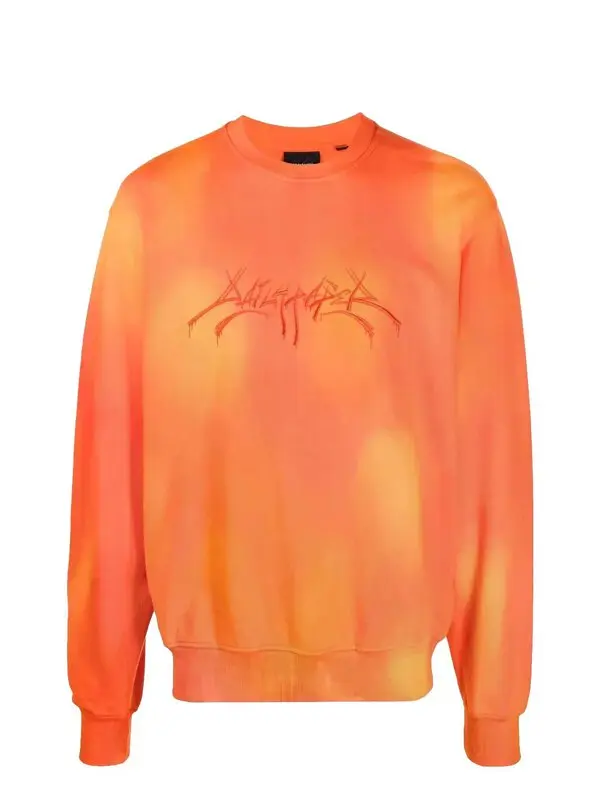 DAILY PAPER Graffiti Logo-print Jumper - Orange