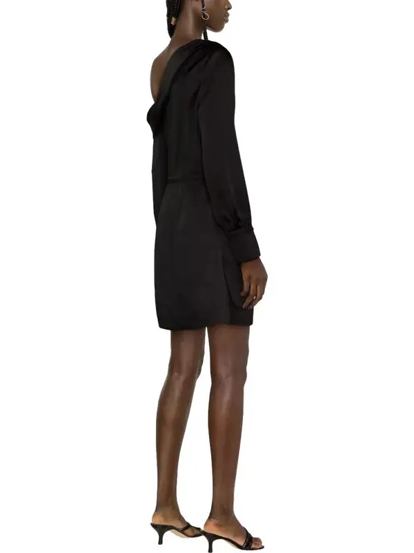 Simkhai Cameron Asymmetric Minidress - Black