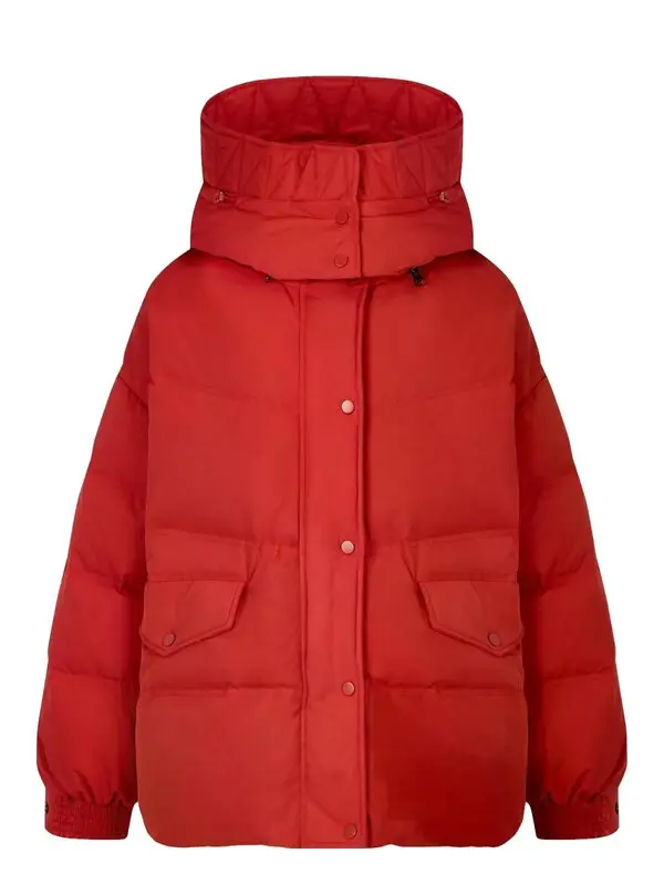 STUDIO TOMBOY Detachable Hood Down Jacket - Red